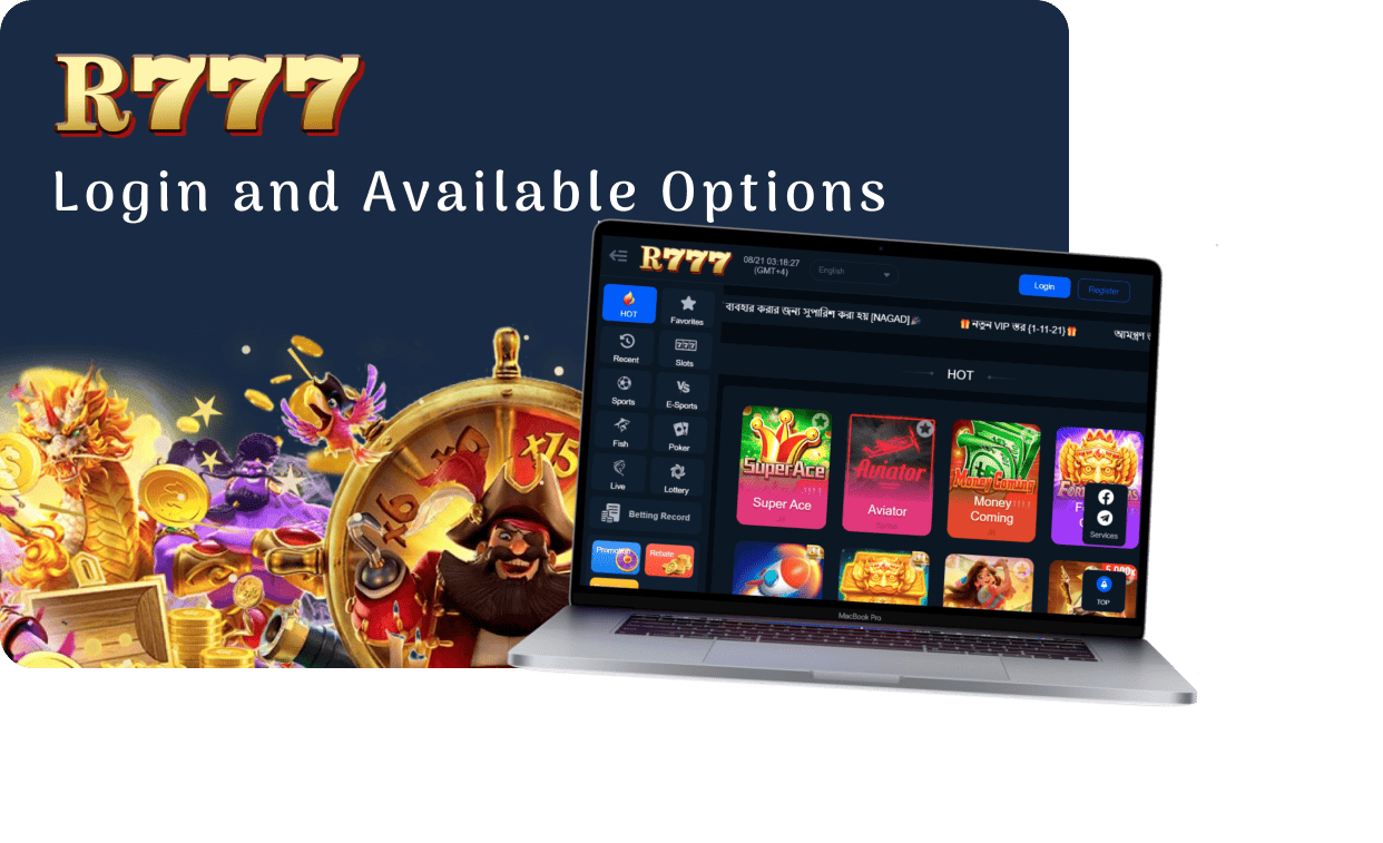 R777 Casino Login - Important About Login Process